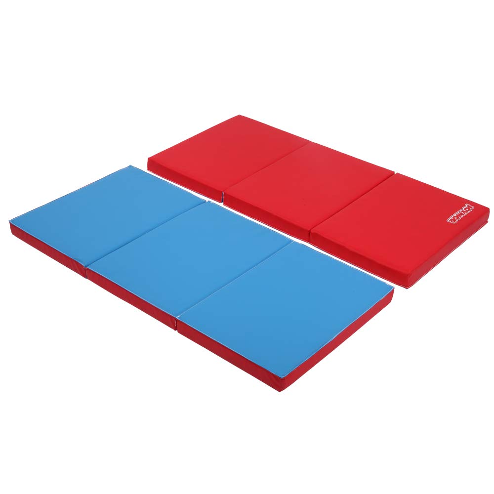 JOYMOR 5-Pack 2-Inch Thick Rest Mats - 3-Section Foldable Design with ...
